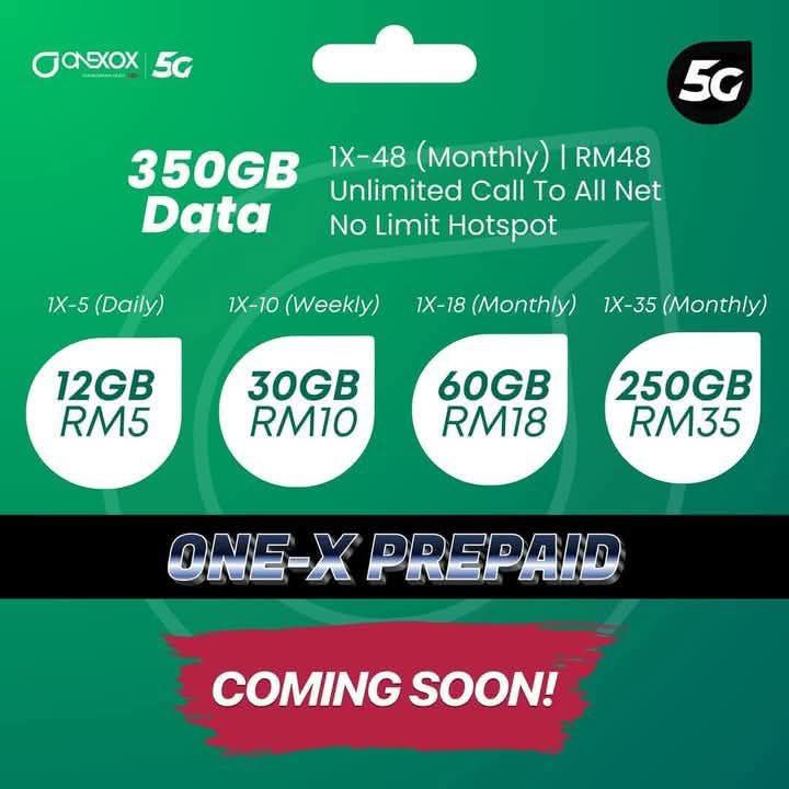 ONE-X PREPAID – ONEXOX PLAN 2025